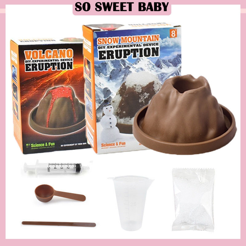 Kids Science Kit Volcano Eruption Kit Snow Mountain Kit Science ...