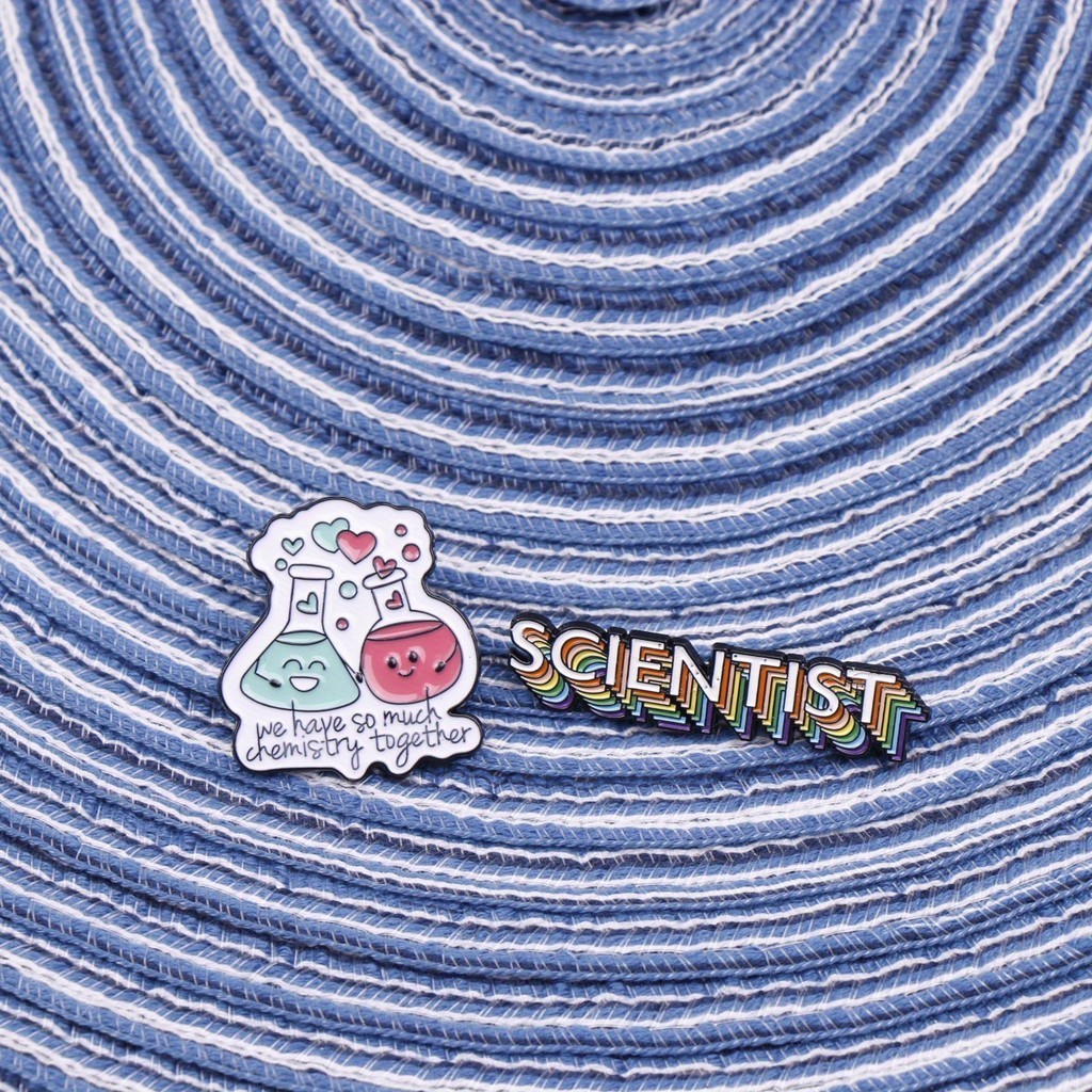 Cartoon cute chemical products, brooches, chemical reagents, pins ...