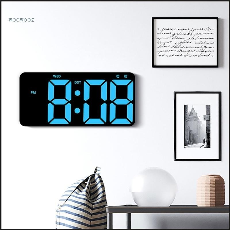 WOOW LED Wall Clock with Large Display Countdown Timer and Indoor ...