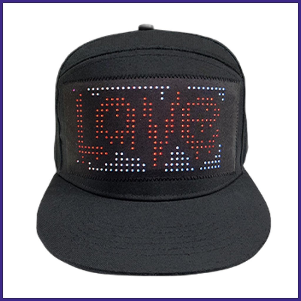 Funny LED Hats LED Display Screen Smart Hat Removable Screen Easy To ...
