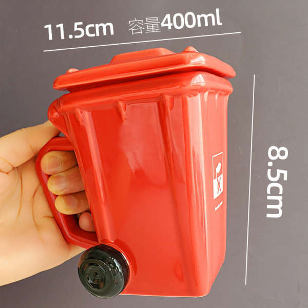 coffee mug coffee tumbler cute mug Cawan kreatif, tong sampah, bentuk ...