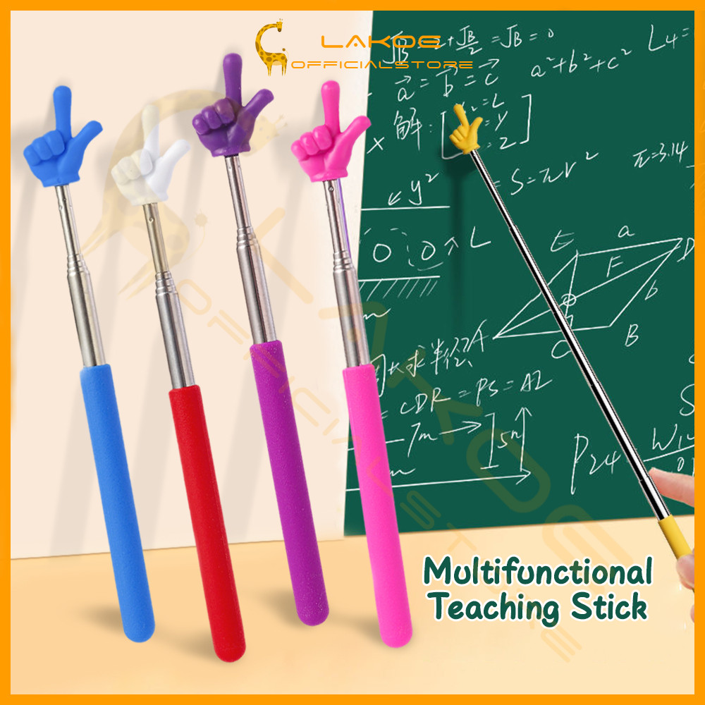 LAKOE Finger Retractable Teaching Pointer Preschool Reading Guide Stick ...
