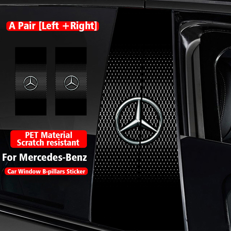 Car Window B-pillars Sticker PET Vinyl Decorative Trim Decal For ...