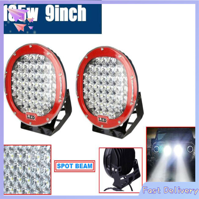 Limited-time offer! 9inch 185w LED Driving Light Round Spotlight Bar ...