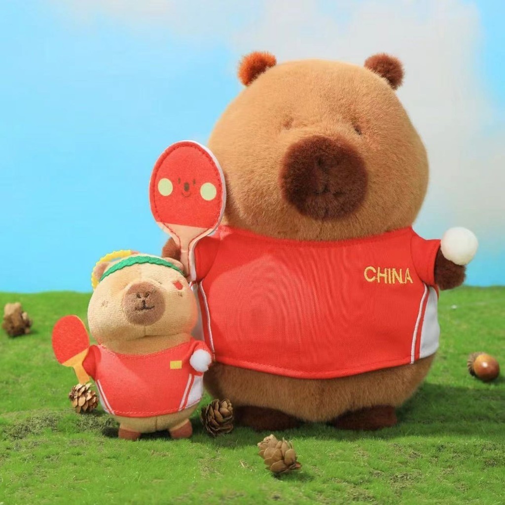 🏅现货🏅Little Red Book New Style Gold Medal Capybara Doll Table Tennis ...
