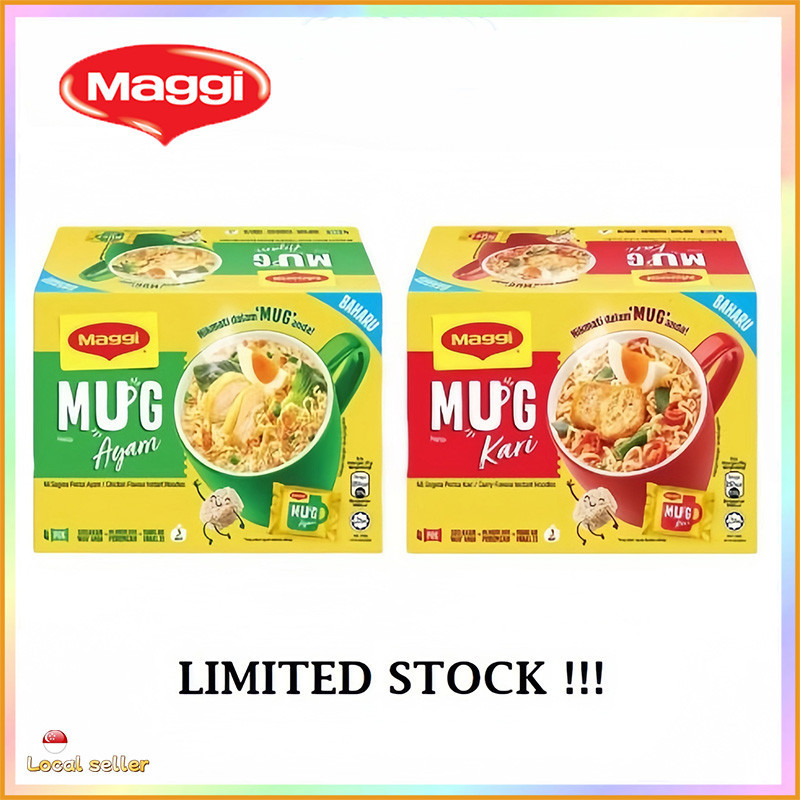Maggi Noodles Mug Curry/Chicken 79g x 5packs Childhood Nestle Maggie ...