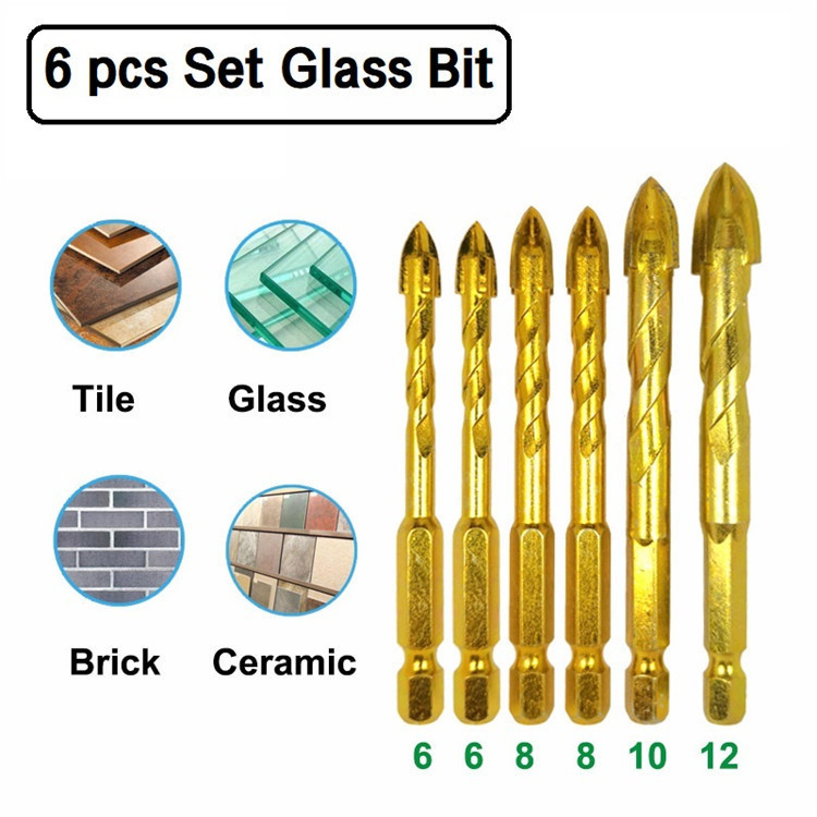 6 kepala silang intan tembikar jubin seramik kaca dinding bata gerudi ...