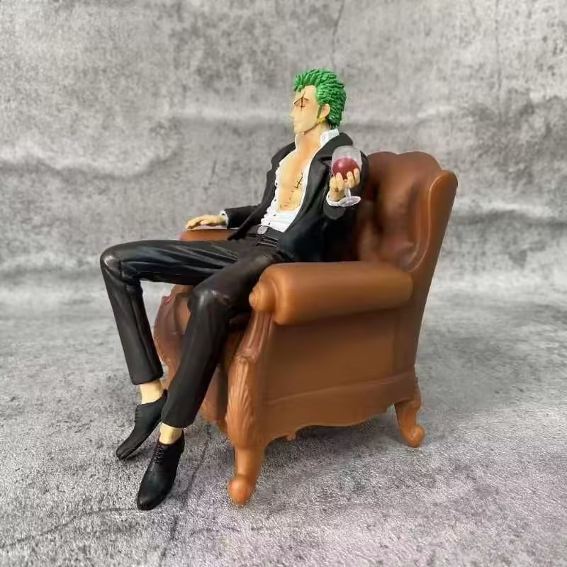One Piece Suit Thug Zoro Sofa Zoro Sanji Model Figure Ornaments ...