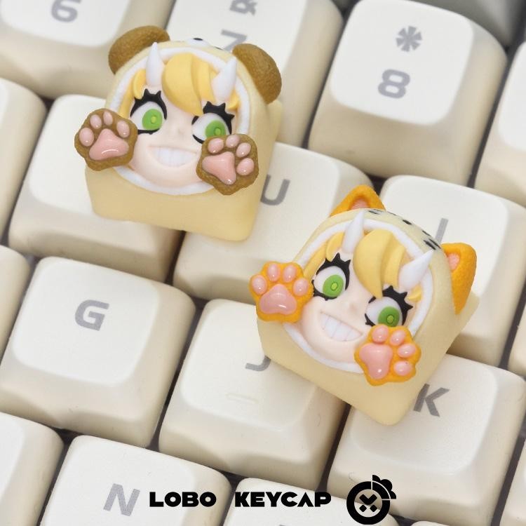 Lobo Exterior Series Unique Resin Keycap Cats Dogs Two Types Including ...