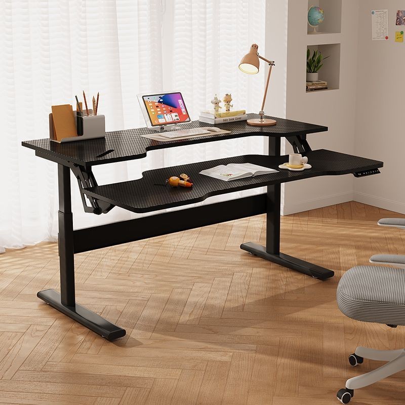 Gaming Table Study Working Home Office Height Adjustable Desk Ergonomic ...