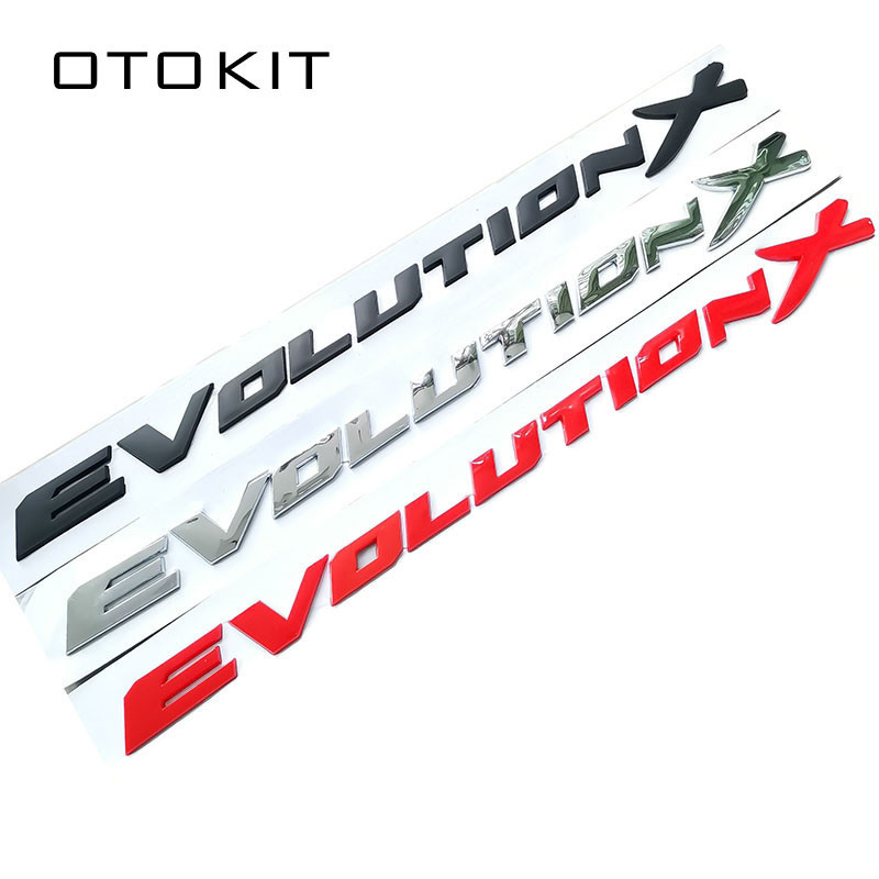 Evolution X Letters ABS Plastic Car Styling Emblem Badge Automobile ...
