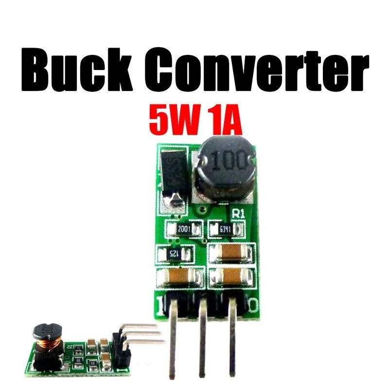 Mini 5W 1A DC-DC Buck Converter 5V-40V 24V Step-up TO 3V 3.3V 3.7V 5V 6V 9V 12V Voltage ...