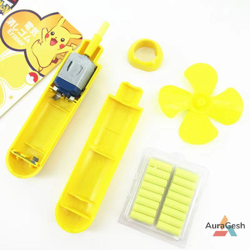 [AuraGesh] 1Set Pokemon Pikachu Electric Eraser Pencil Drawing ...