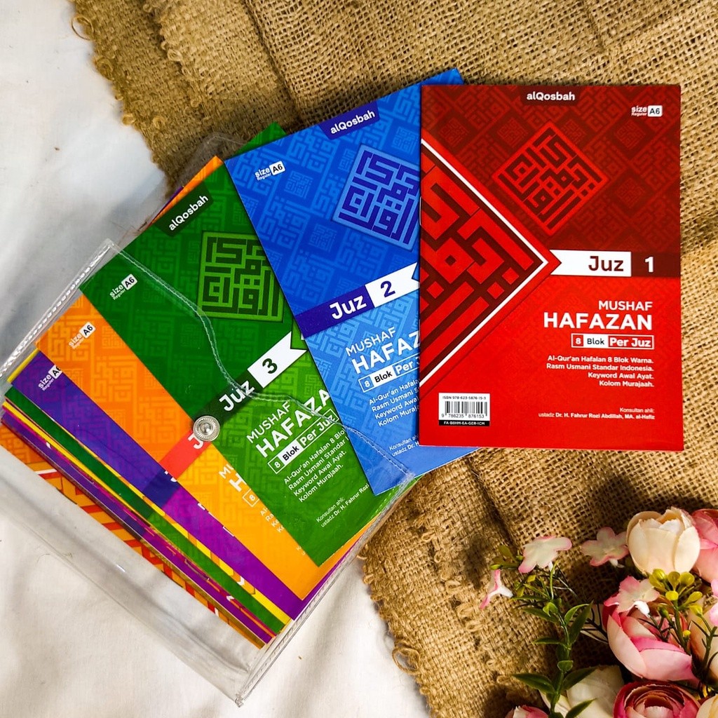 Quran Memorization Per Juz Hafazan 8 Blocks Perjuz A6 30 Volumes Soft ...