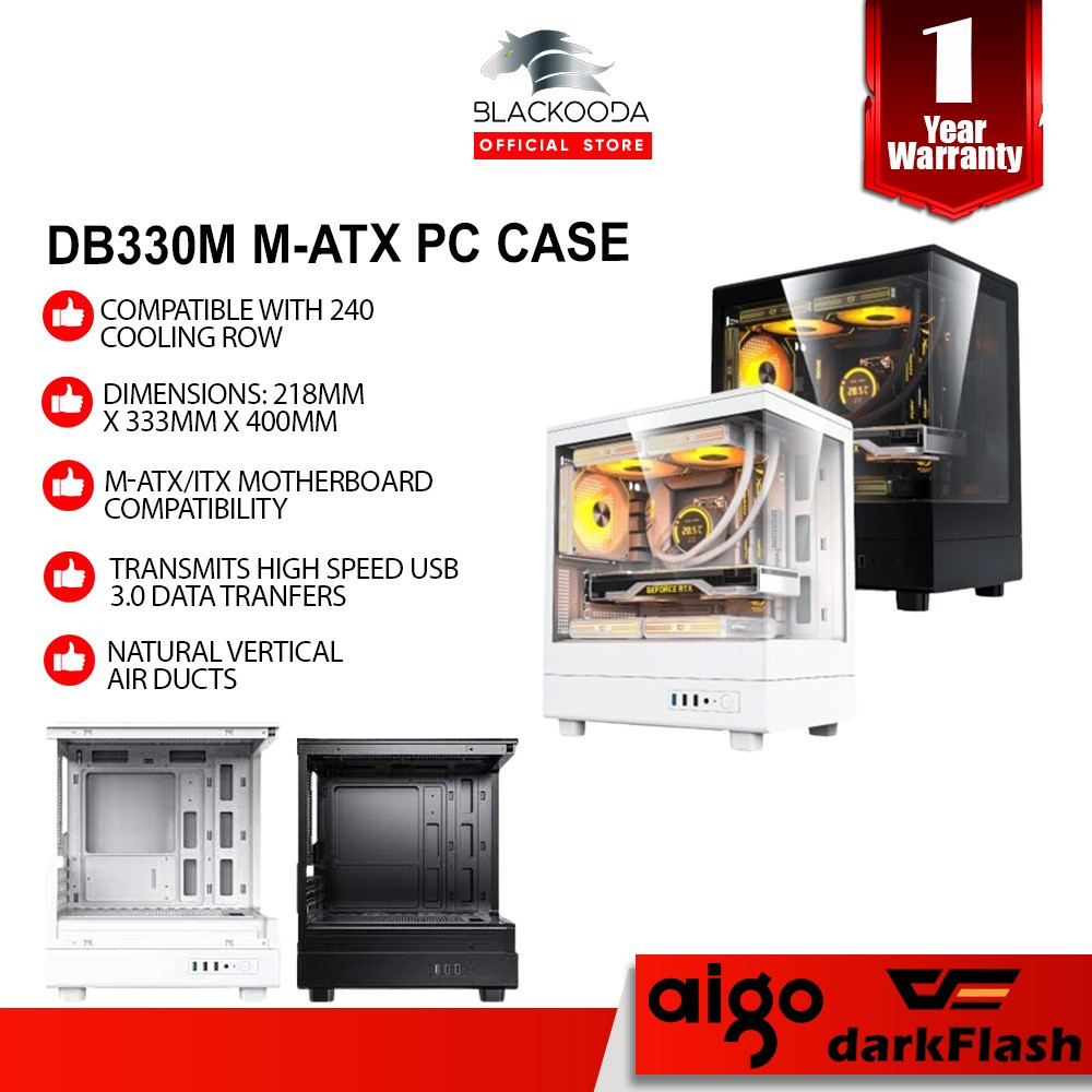 Darkflash AIGO DB330M MATX/ITX Aquarium Pc Casing | Shopee Malaysia