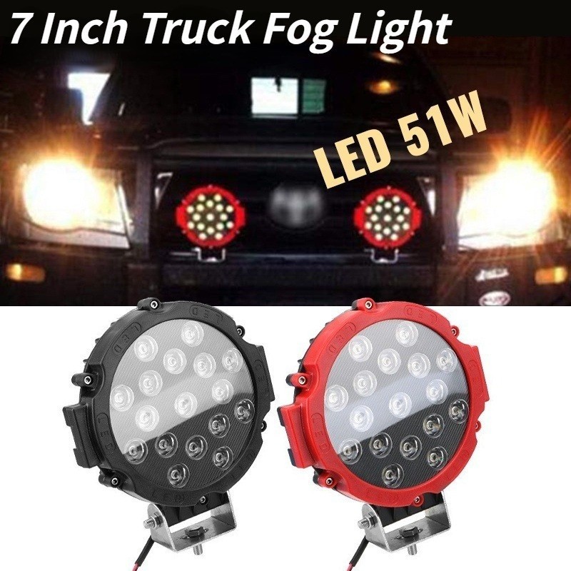 Genuine High Quality 1pc 7 Inch Truck Fog Light Led Offroad Work Light ...