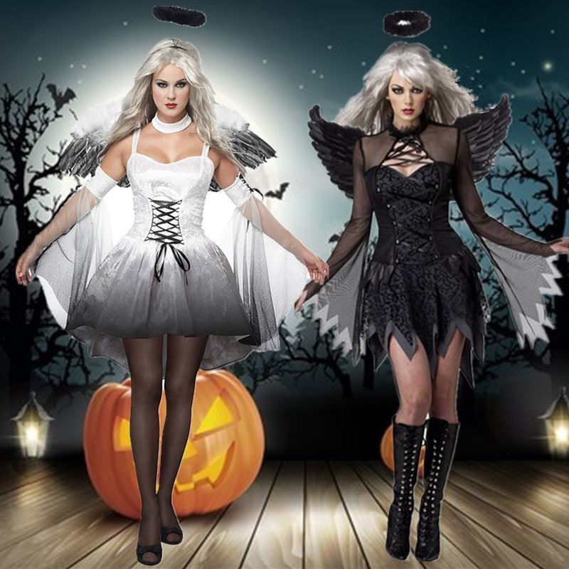 Costume Halloween Adult Witch Bride Angel Demon cosplay cosplay Vampire ...