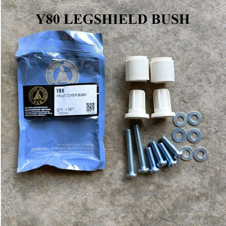 YAMAHA Y80 FRONT COVER BUSH DEPAN COVER BUSH LEG SHIELD SCREW LEG ...