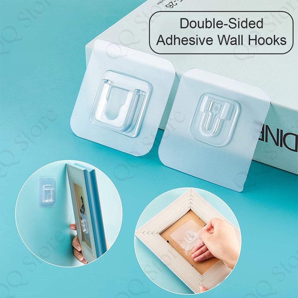 Sticky Hook Shelf Sticker Sticking Wall Strong Adhesive Hook Hanger ...
