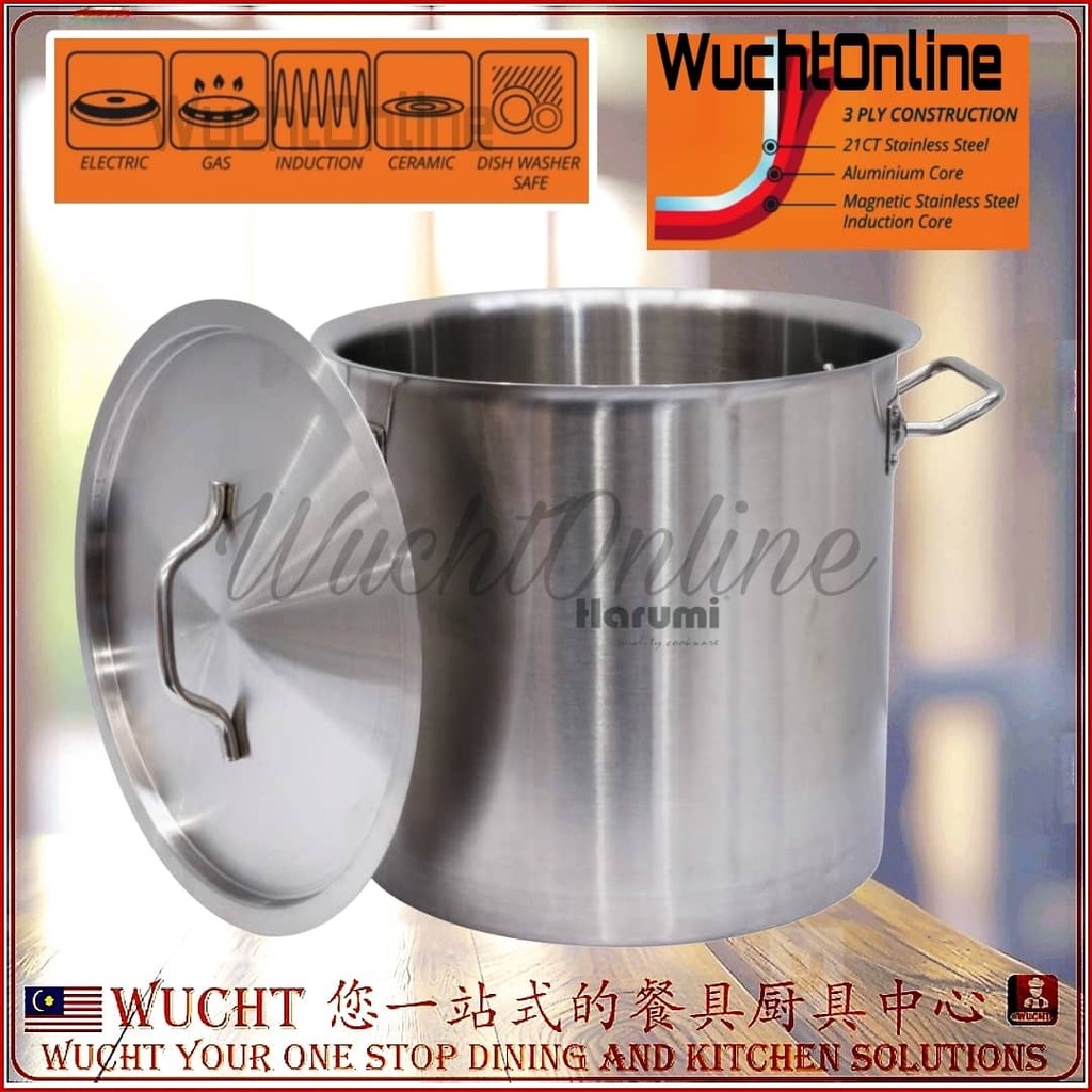 【WUCHT】28cm HARUMI Stainless Steel Cookware Commercial Cookware Harumi ...