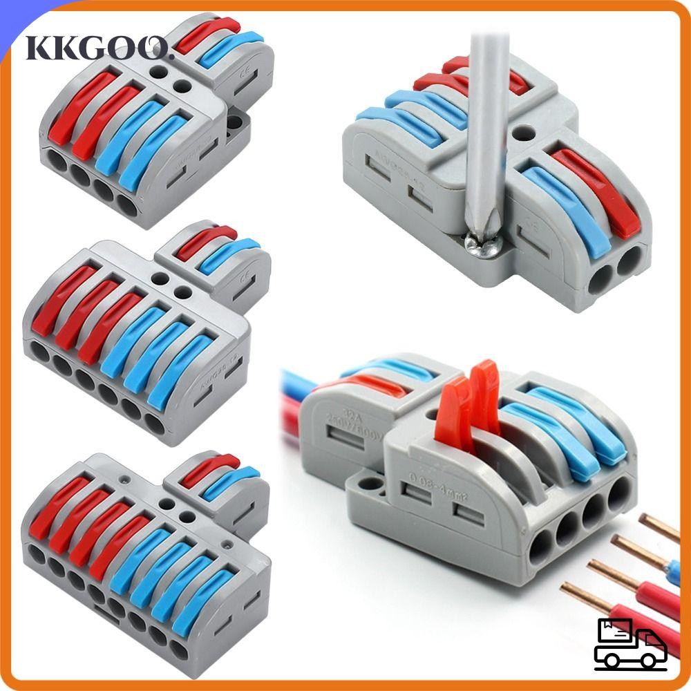 KKGOO Wire Connector, Universal Compact Mini Quick Terminal Block ...