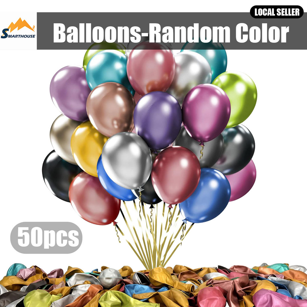 Metal Balloons Chrome Metallic Latex Balloons For Birthday Balloons ...
