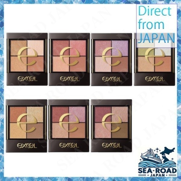 excel Eyeshadow Real Clothes Shadow 4 Colors Palette new | Shopee Malaysia