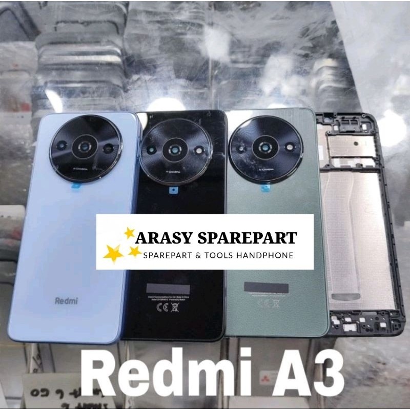 Casing Fullset Casing Fullset Xiaomi Redmi A3 Complete 3 Parts Backdoor ...
