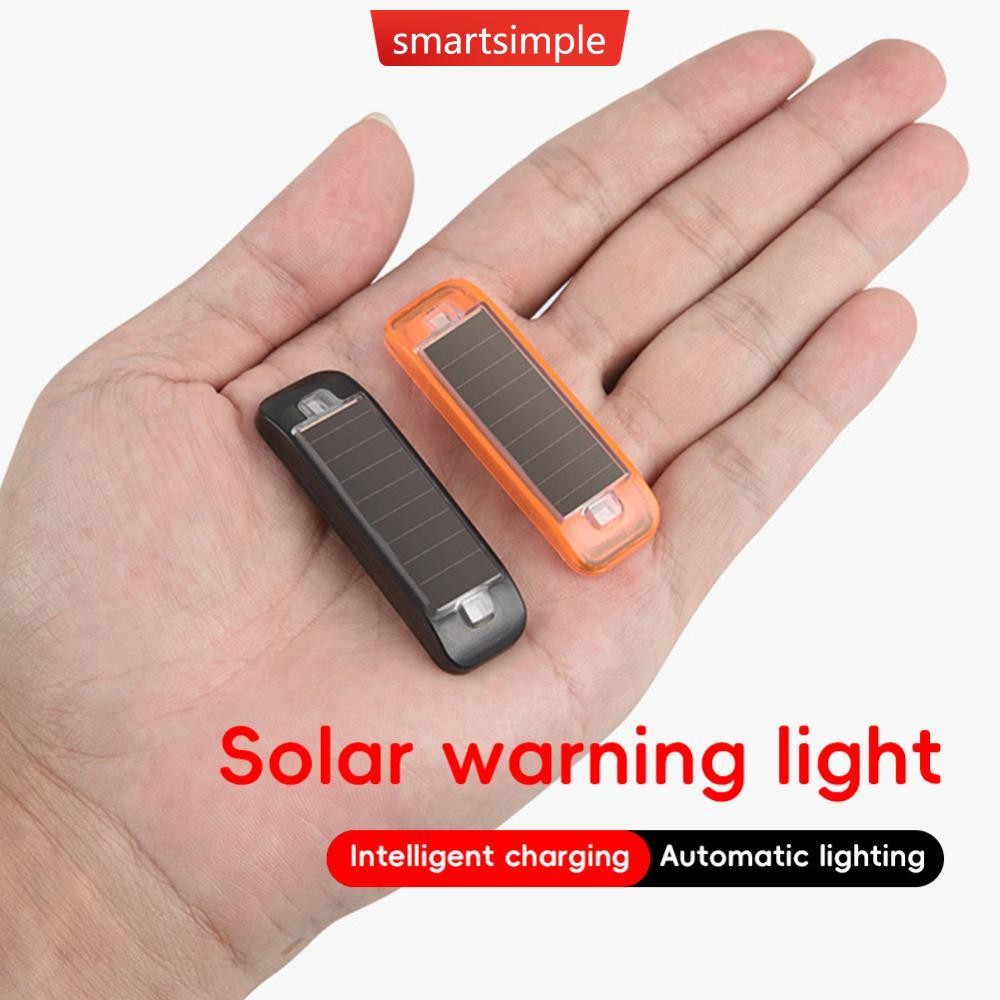 SMARTSIMPLE Car Solar Energy Warning Light LED Flashlight Indicator In ...
