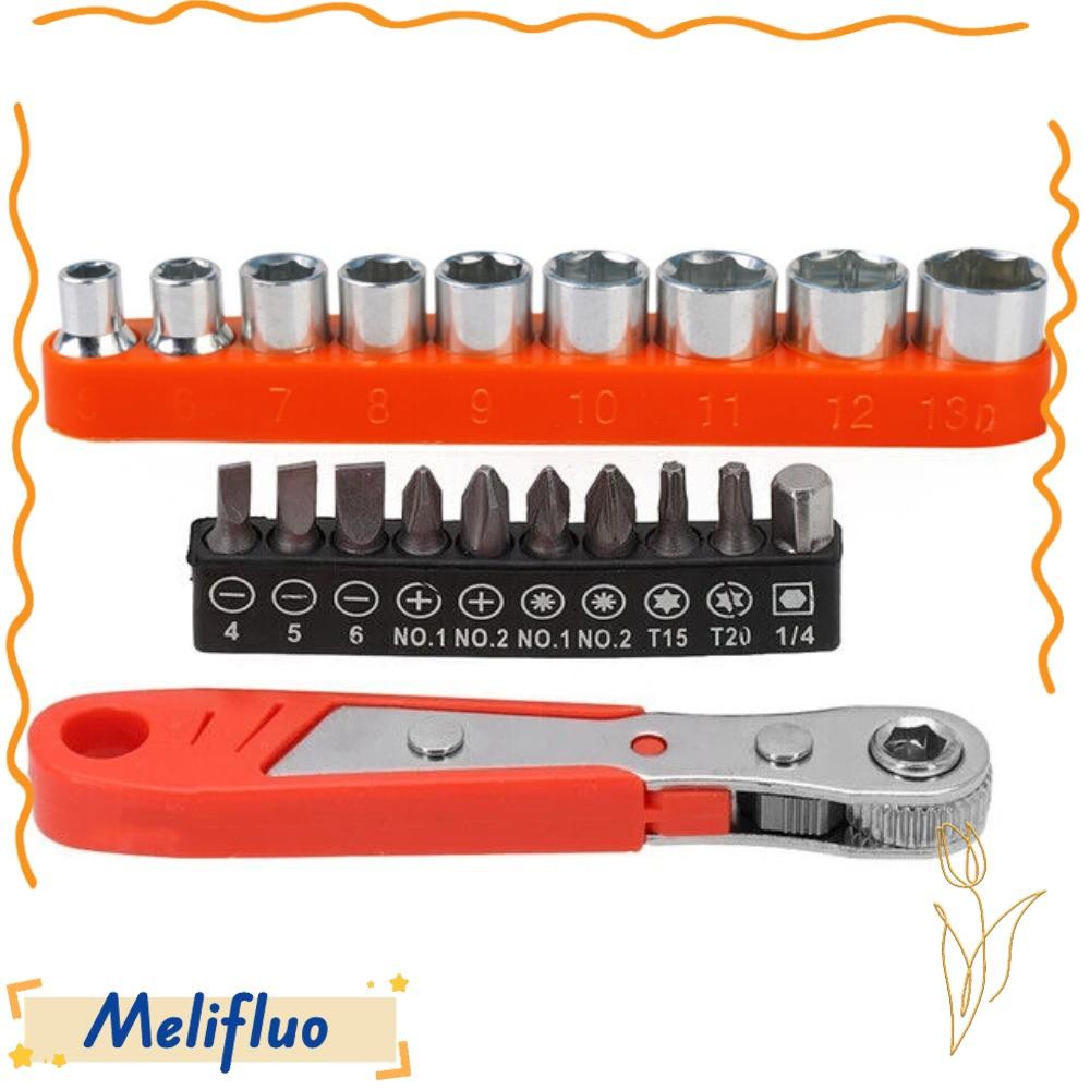 MELIFLUO Two-way Screwdriver, 36-tooth Mini Ratchet Screwdriver, L ...