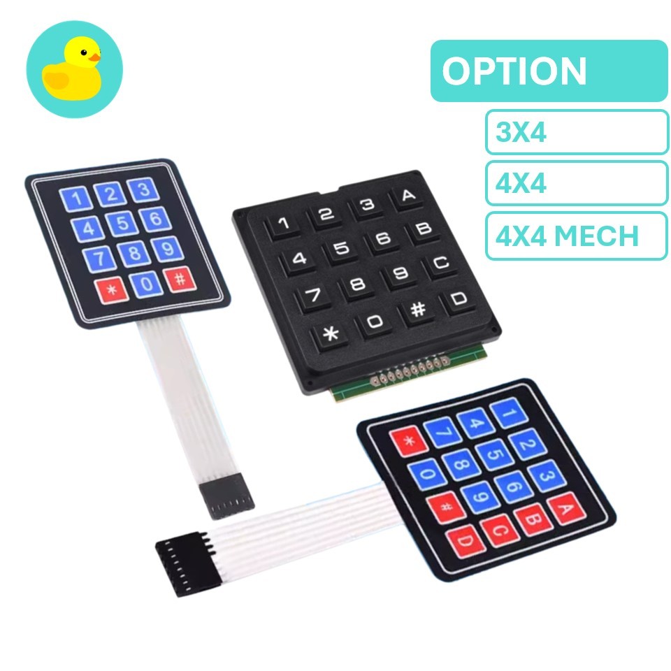 4x4 4x3 Matrix Membrane Switch Keypad Keyboard Button Module | Shopee Malaysia