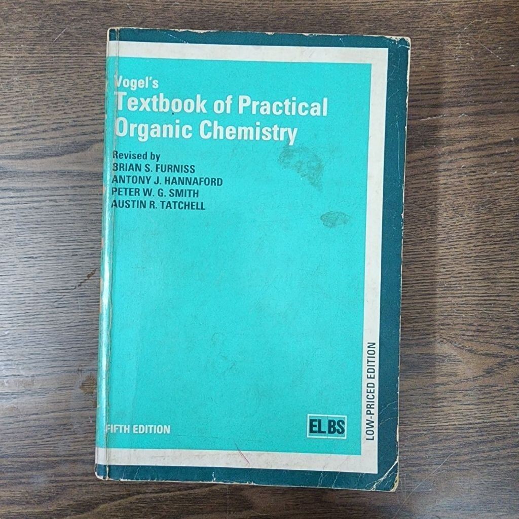 Vogel's textbook of practical organic chemistry (5th ed.) | Shopee Malaysia