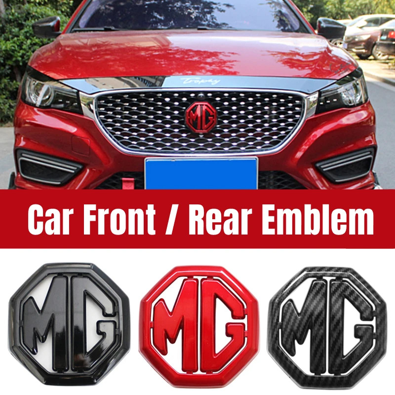2PCS ABS Car Front Grille Emblem Rear Trunk Badge Logo Sticker For ...