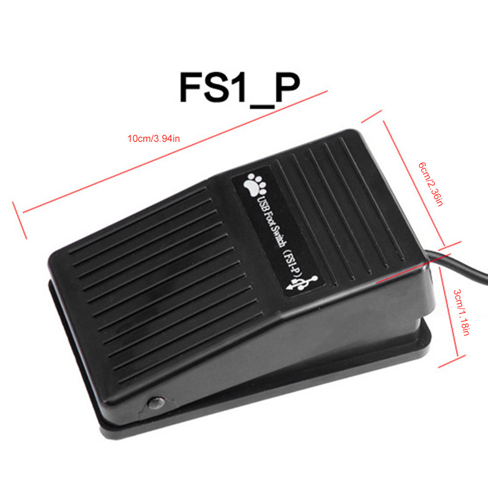 Foot Controllers Pedal Switch with 2M Cable Black for Keyboard Mouse PC ...