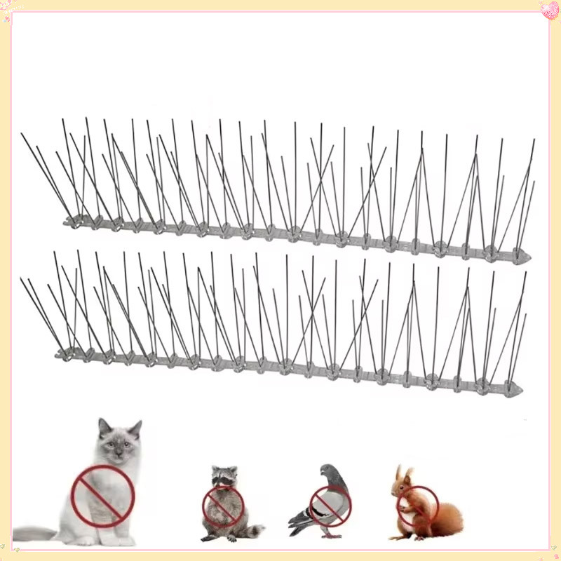 50cm Bird Repellent Mat Spikes S/Steel Animal Repeller Chase Birds ...