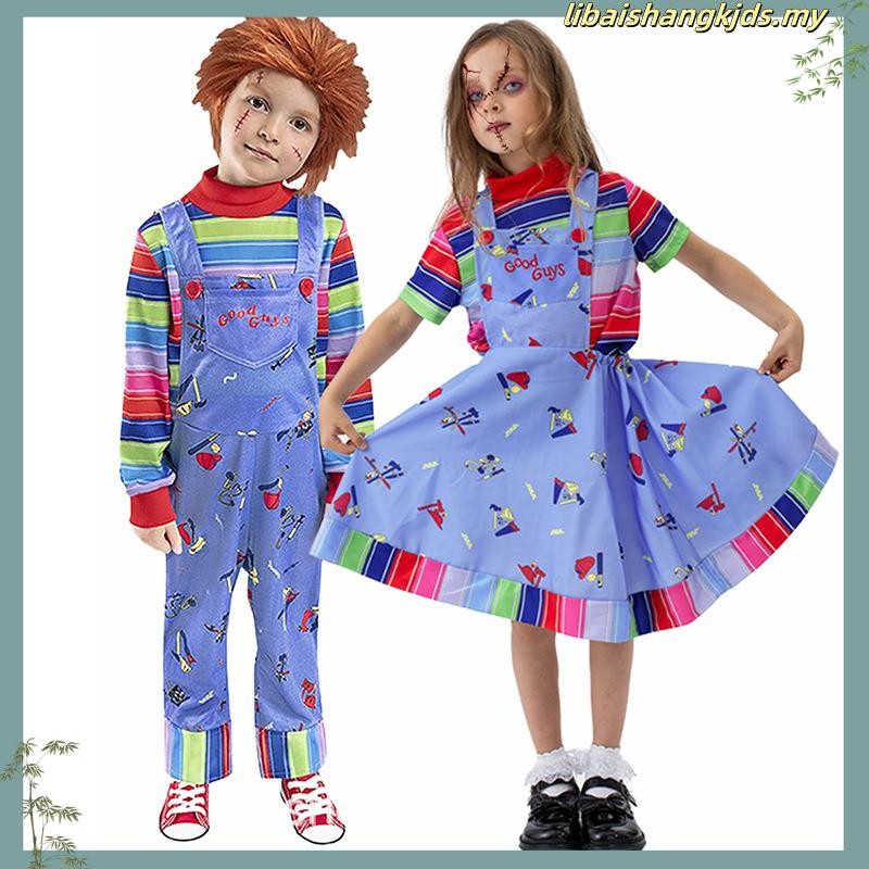 Chucky Halloween Cosplay Costume for Women Childs Play Horror Cos ...
