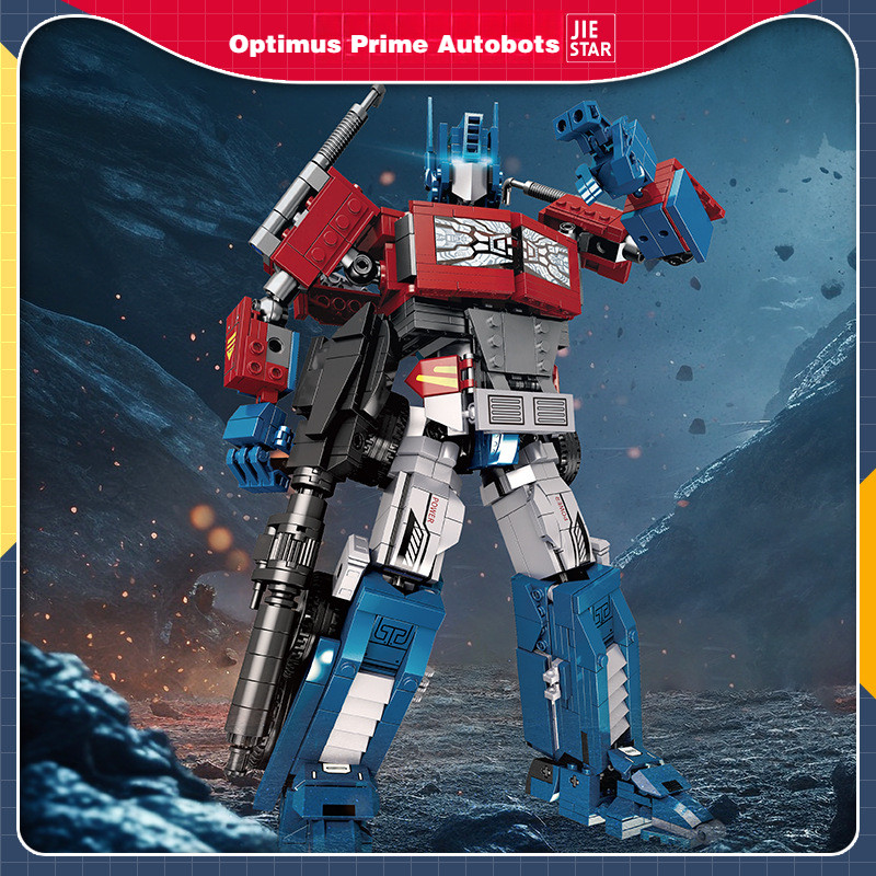 Jie STAR Building Blocks Autobot Optimus Prime Deformation Robot ...