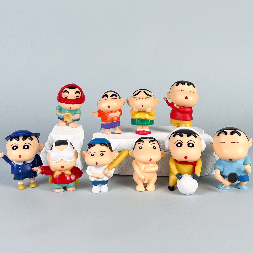 Anime Crayon Shin-chan kit garaj Nohara Shinosuke Lucu bentuk Boneka ...