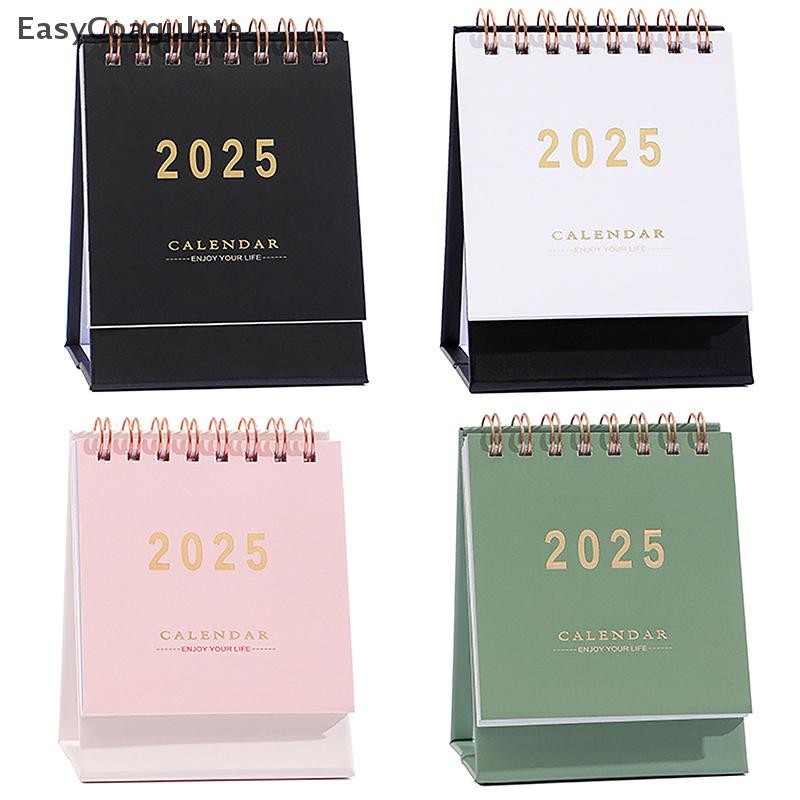 Eas 2025 Desk Calendar Annual Planner Standing Flip Calendar With Coil ...