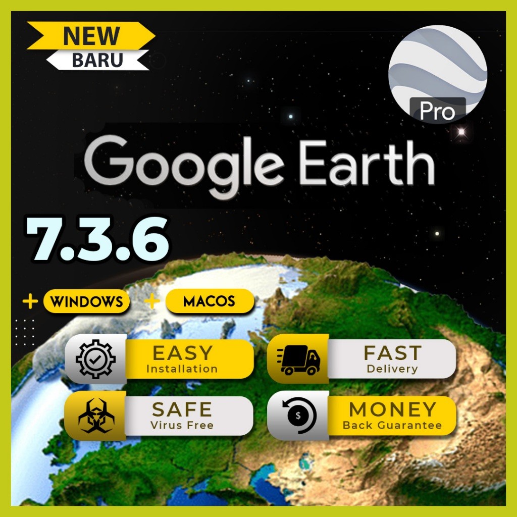 Google Earth Pro v7.3.6 Latest Update 2024 Lifetime For Windows ...