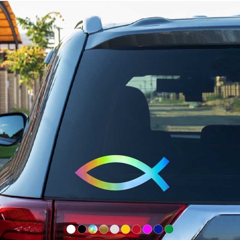 Jesus Fish Sticker for Car Stickers and Decals Waterproof Christian ...