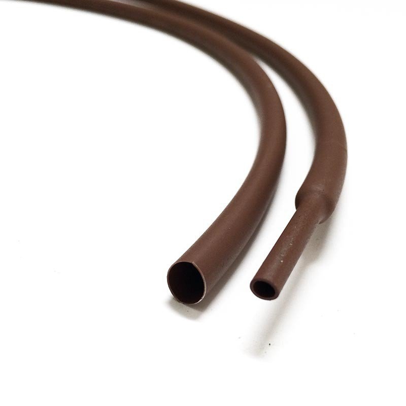 Coklat borong 2 kali pengecutan penebat tahan suhu 125 ℃ kabel tahan ...