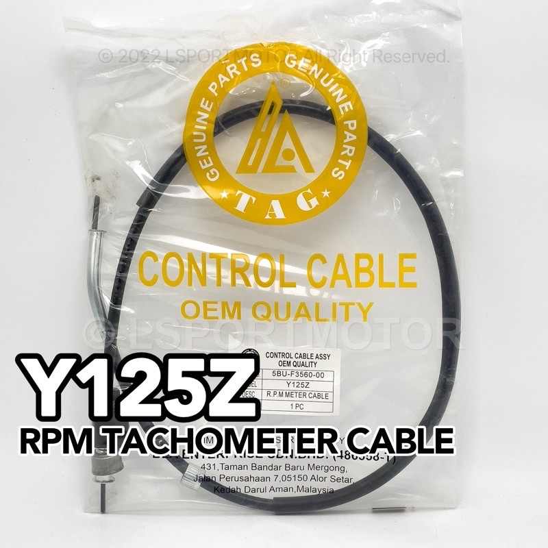 YAMAHA Y125Z / Y125ZR RPM TACHOMETER CABLE 5BU-F3560-00 TACHO CABLE Y125 125 | Shopee Malaysia