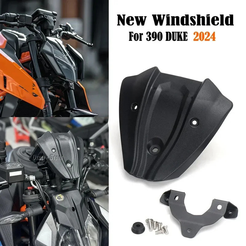 Windshield For 390 Duke 2024 Motorcycle Windscreen Wind Deflector Sport ...