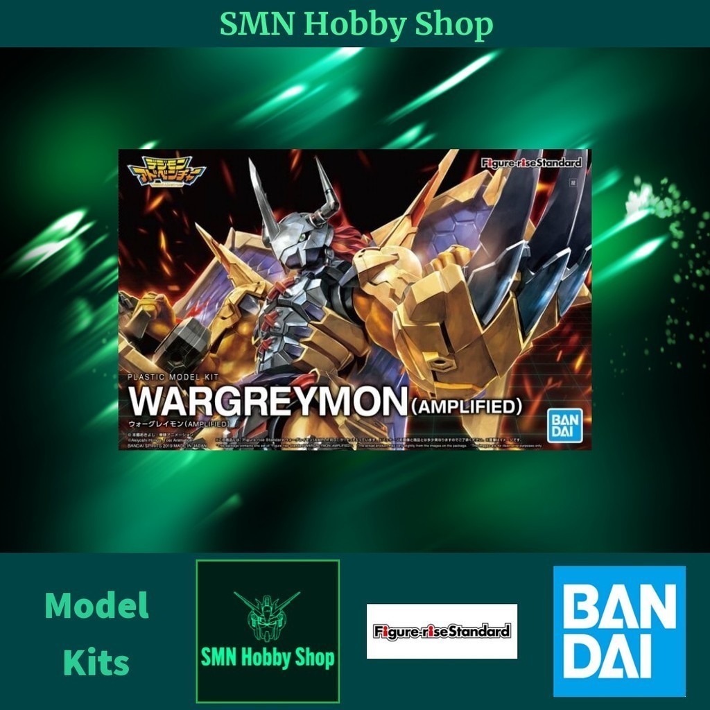 FRS Figure-Rise Standard Amplified Wargreymon Toys Plastic Model Kit ...