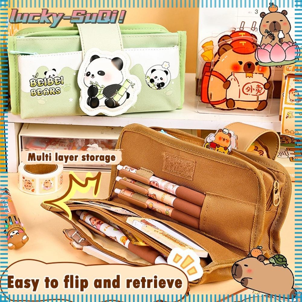 LUCKY-SUQI Capybara Pencil Bag, Multi-layered Capybara Pen Cases, 2024 ... LUCKY-SUQI Capybara Pencil Bag, Multi-layered Capybara Pen Cases, 2024 ...