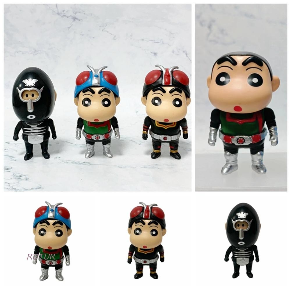ROTUR Crayon Shin-Chan Figure, Masked Superman Shinnosuke Nohara Crayon ...