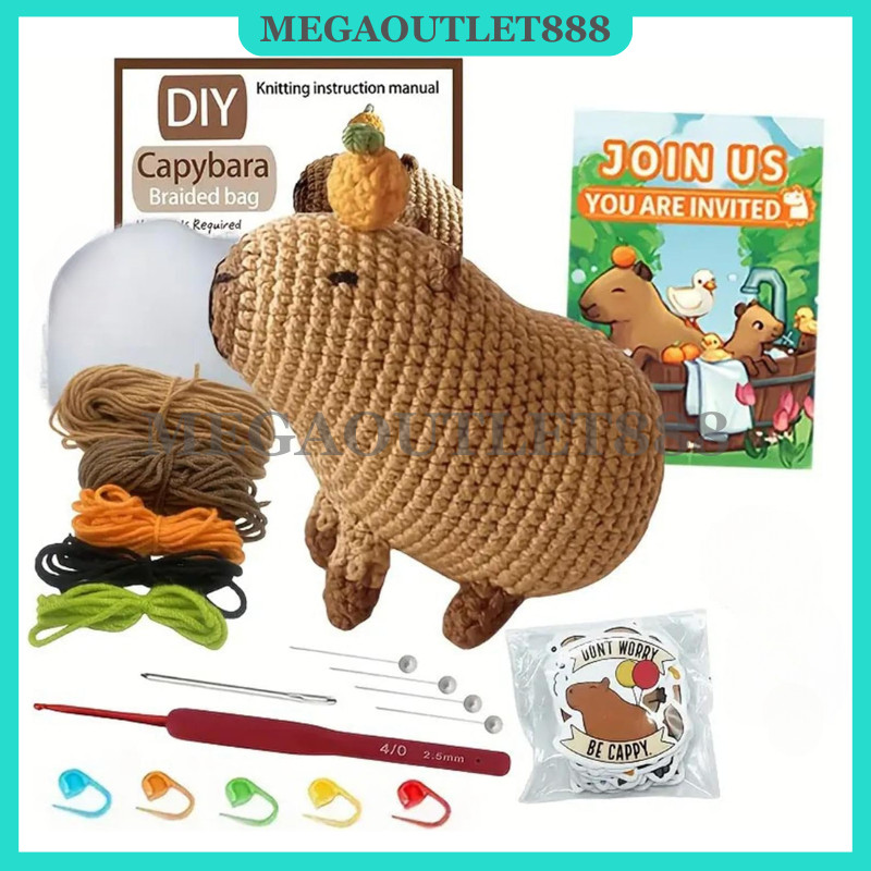 LOCAL!! Needlework Capybara Crochet Set Beginner Crochet Knitting ...