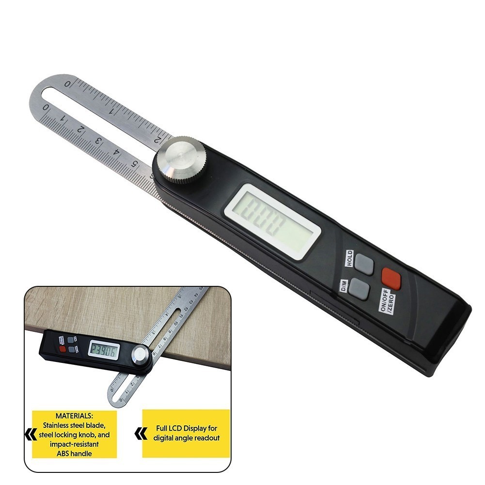 [Super] Stainless Steel Digital Protractor Gauge T Bevel For 360 Degree ...