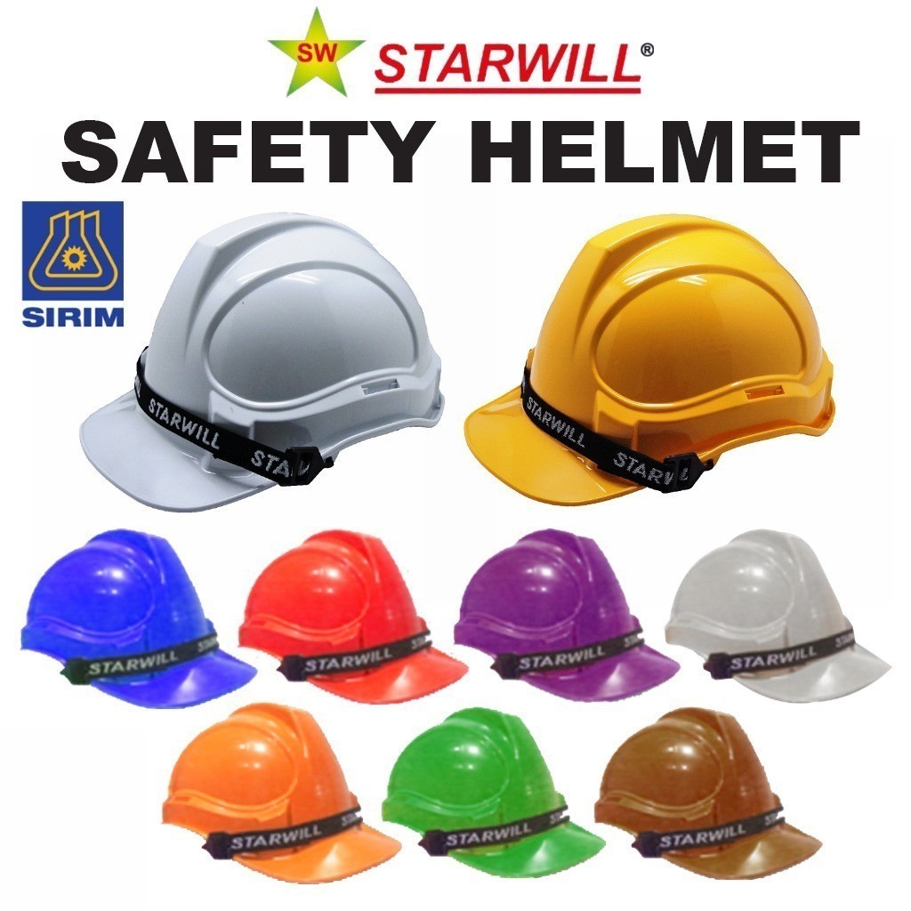 (AO) STARWILL SAFETY HELMET (SIRIM) PG-HG1-PHSL ABS STARWILL SAFETY ...